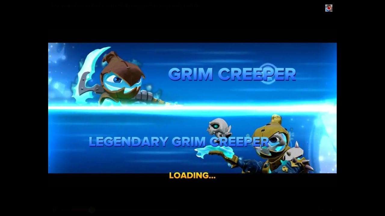 SKYLANDERS SWAP FORCE GRIM CREEPER VS LEGENDARY GRIM CREEPER - YouTube