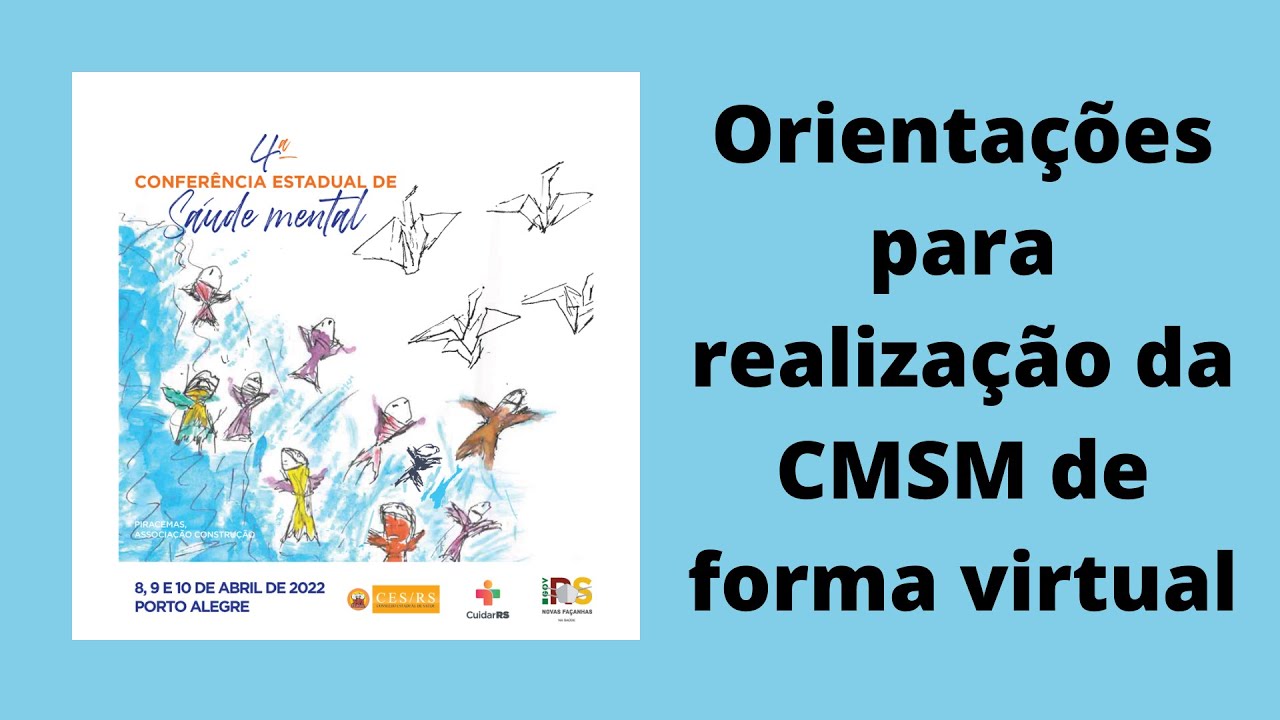 Orientações para realização da CMSM de forma virtual - YouTube