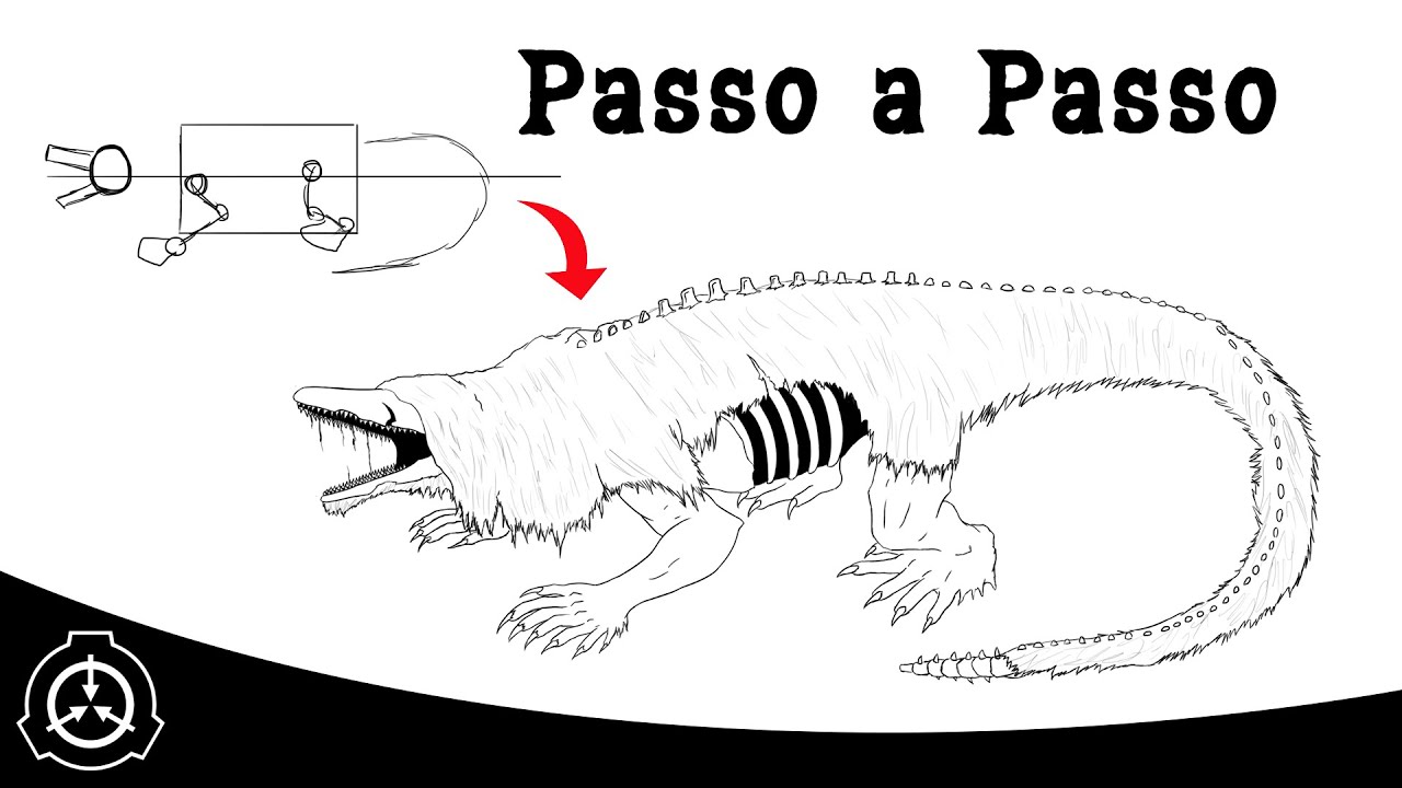 Como Desenhar o SCP-682 - Passo a Passo Fácil - YouTube
