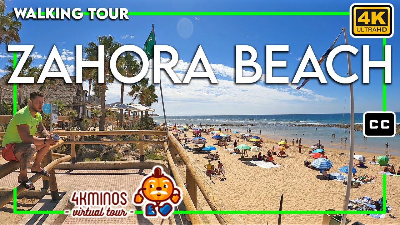 Playa de Zahora - Sajorami Beach - 4K (Ultra HD) Walking Virtual Tour ...