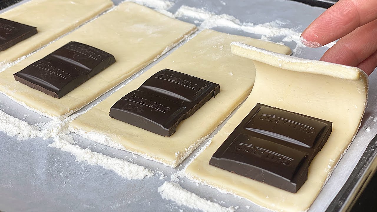 Dessert in 5 minutes! They will disappear in a minute! Puff pastry and ...