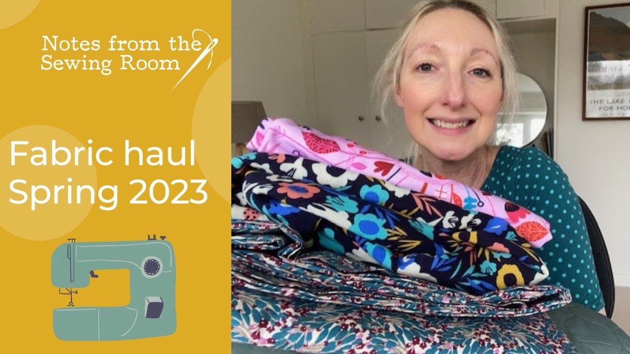Fabric haul Spring 2023 - plus meet baby Alice - YouTube