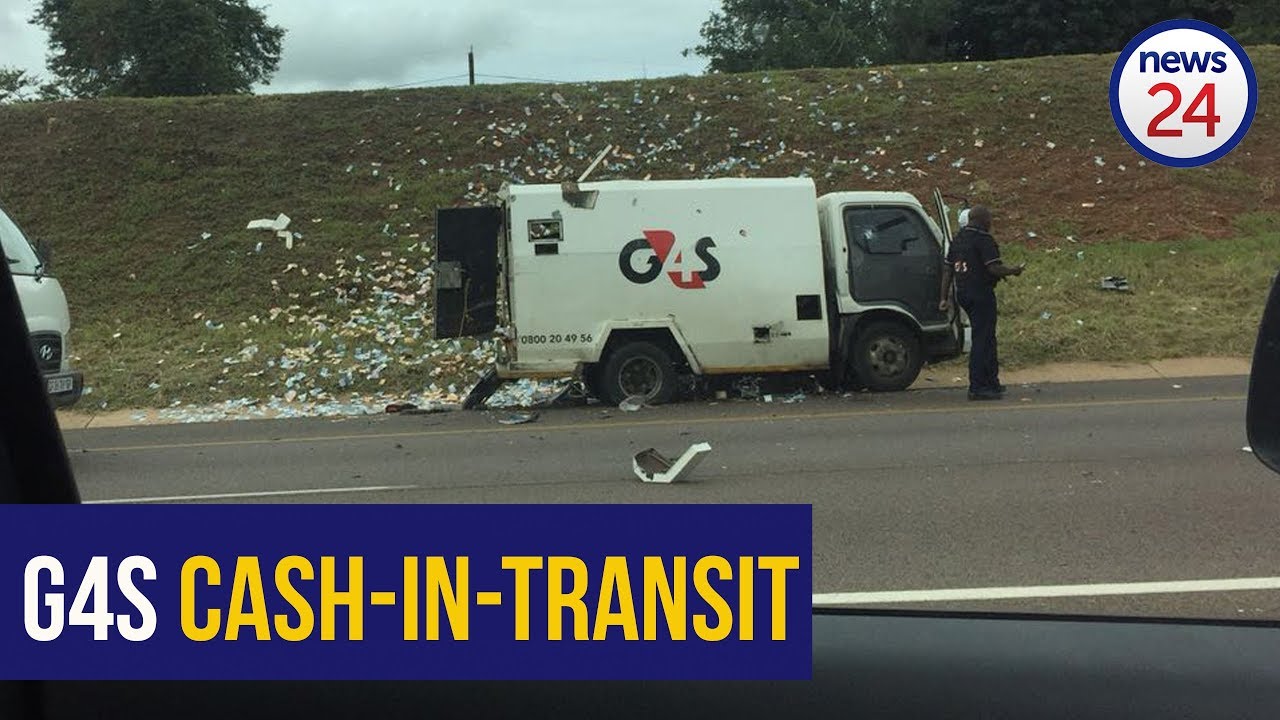 WATCH: Shots fired as robbers blow up cash-in-transit van near Pretoria ...