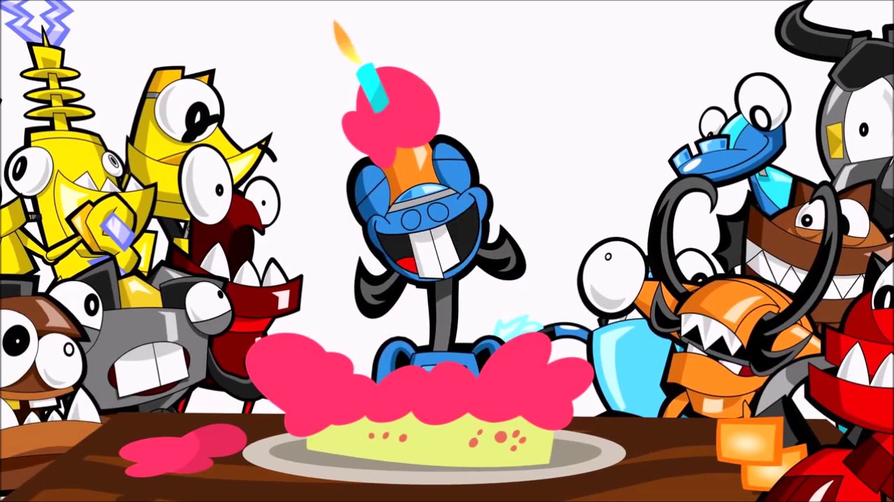 Mixels Celebrate Balk's Birthday! - YouTube