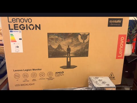 Lenovo legion gaming monitor 27 inch unboxing and setup #lenovo #monitor 