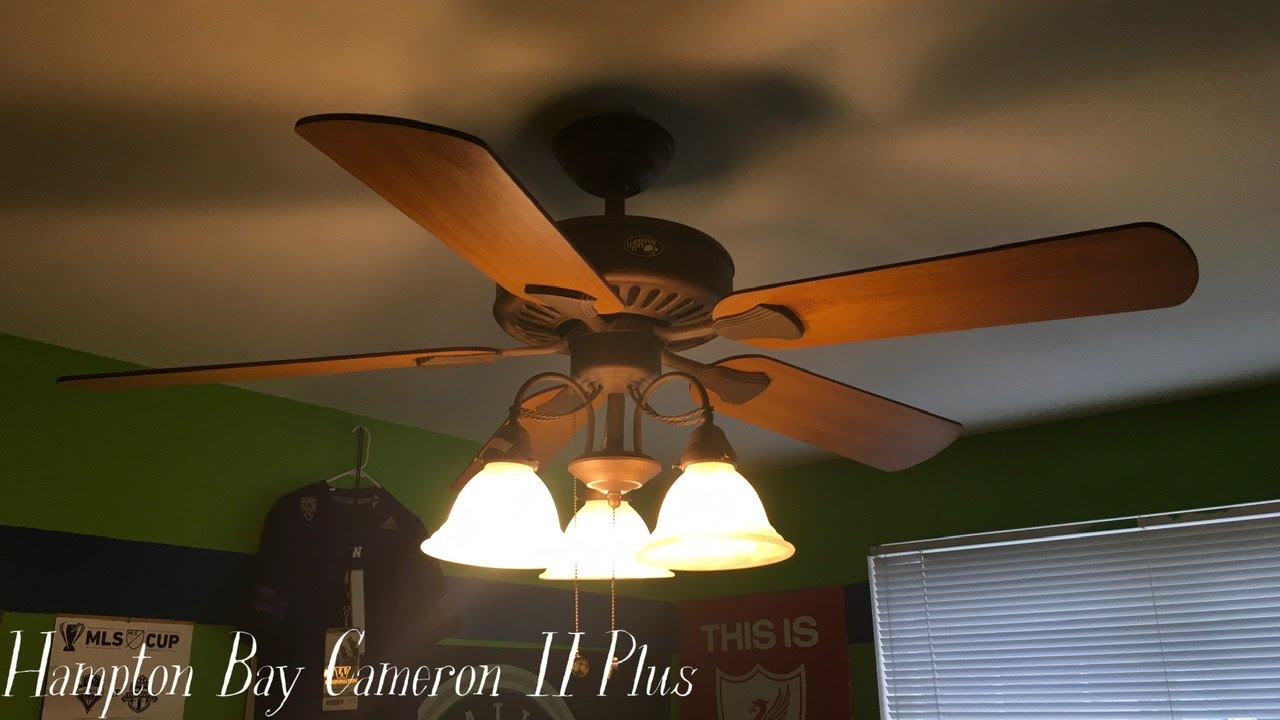Hampton Bay 52 Ceiling Fan Cameron Ii Plus | Shelly Lighting