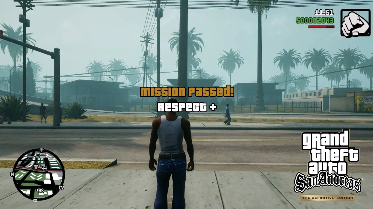 GTA San Andreas (Definitive Edition) Mission Passed - YouTube