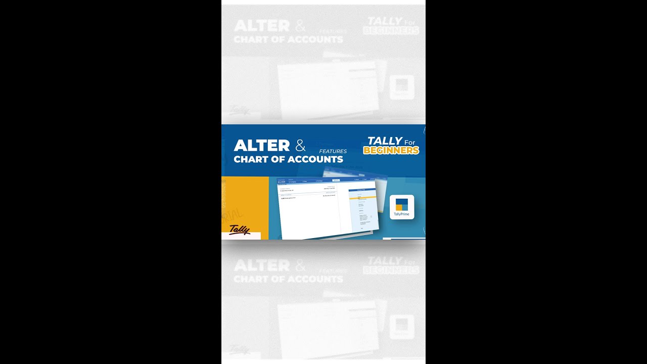 Tally Prime - How to Alter Ledgers & View Chart of Accounts - YouTube