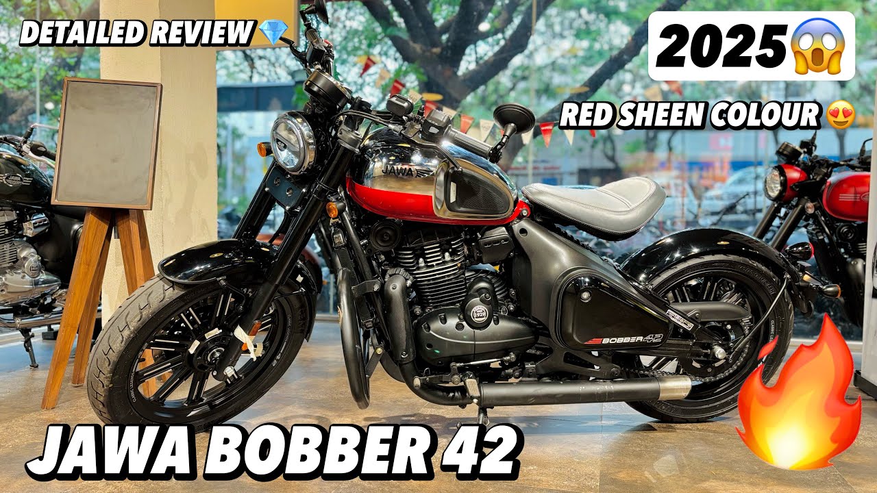 All New 2025 Jawa Bobber 42 Obd-2 Model Review ️| Red Sheen Colour 🔥 ...