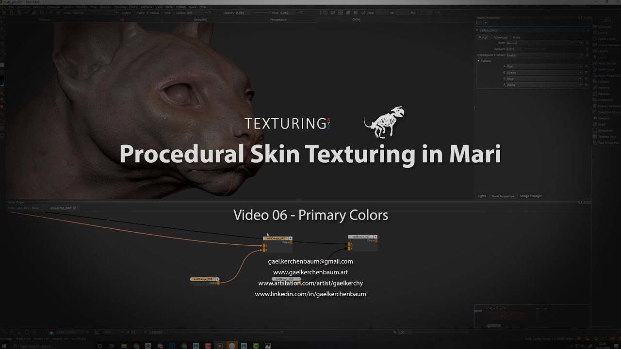 06 - How to texture skin in Mari - Primary Colors - YouTube