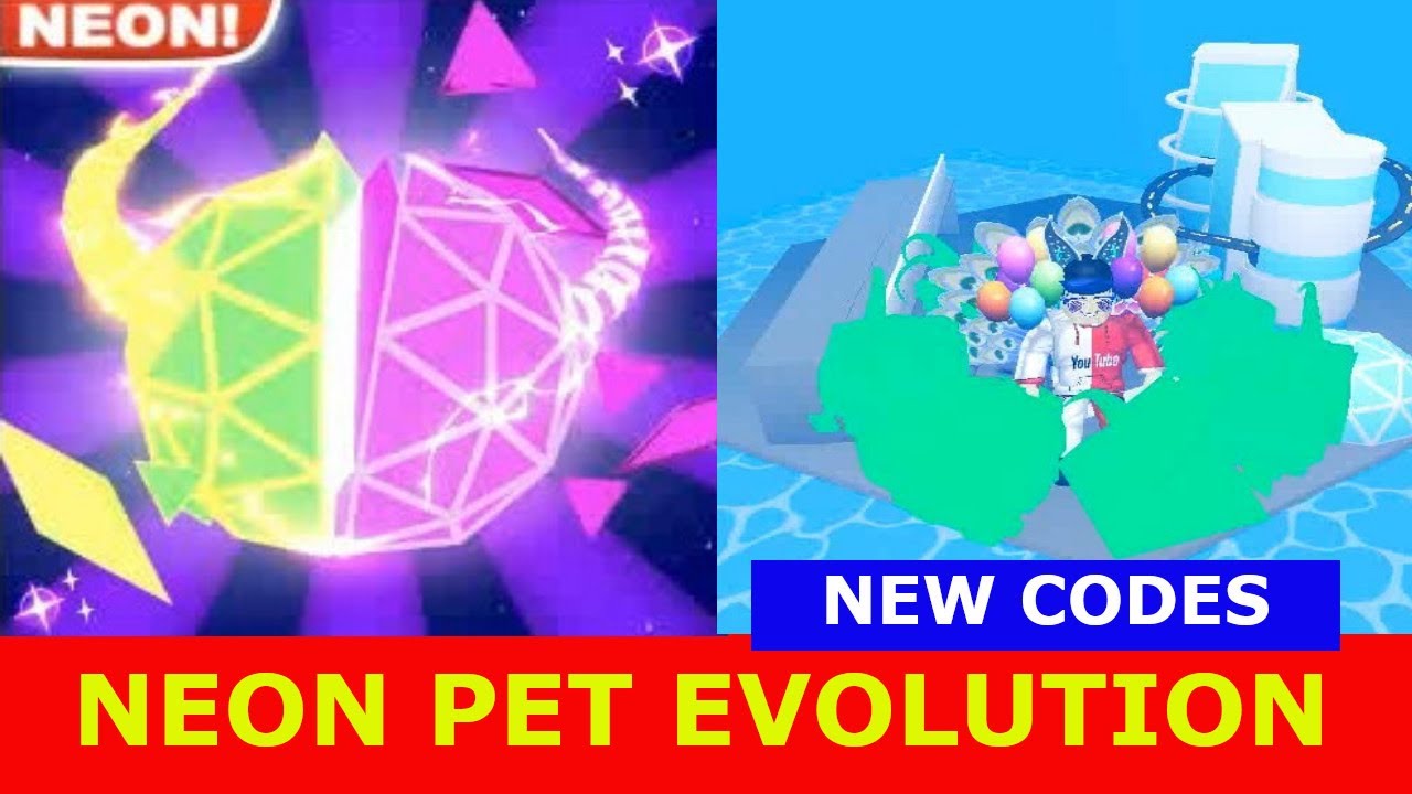 NEW UPDATE *NEON PET EVOLUTION AND NEW CODES* NEW STAGE 22 24! [🔮NEONS ...
