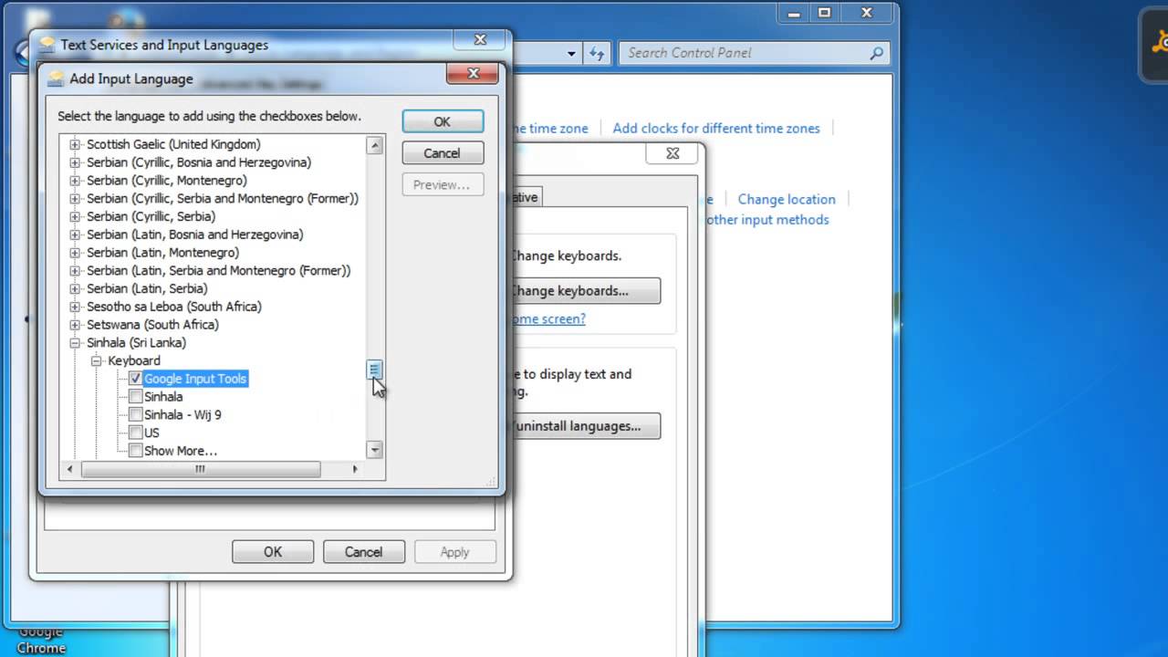 How to get language bar in Windows 7 - YouTube