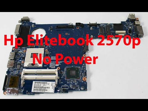 how to hp elitebook 2570p no power laptop repair - YouTube