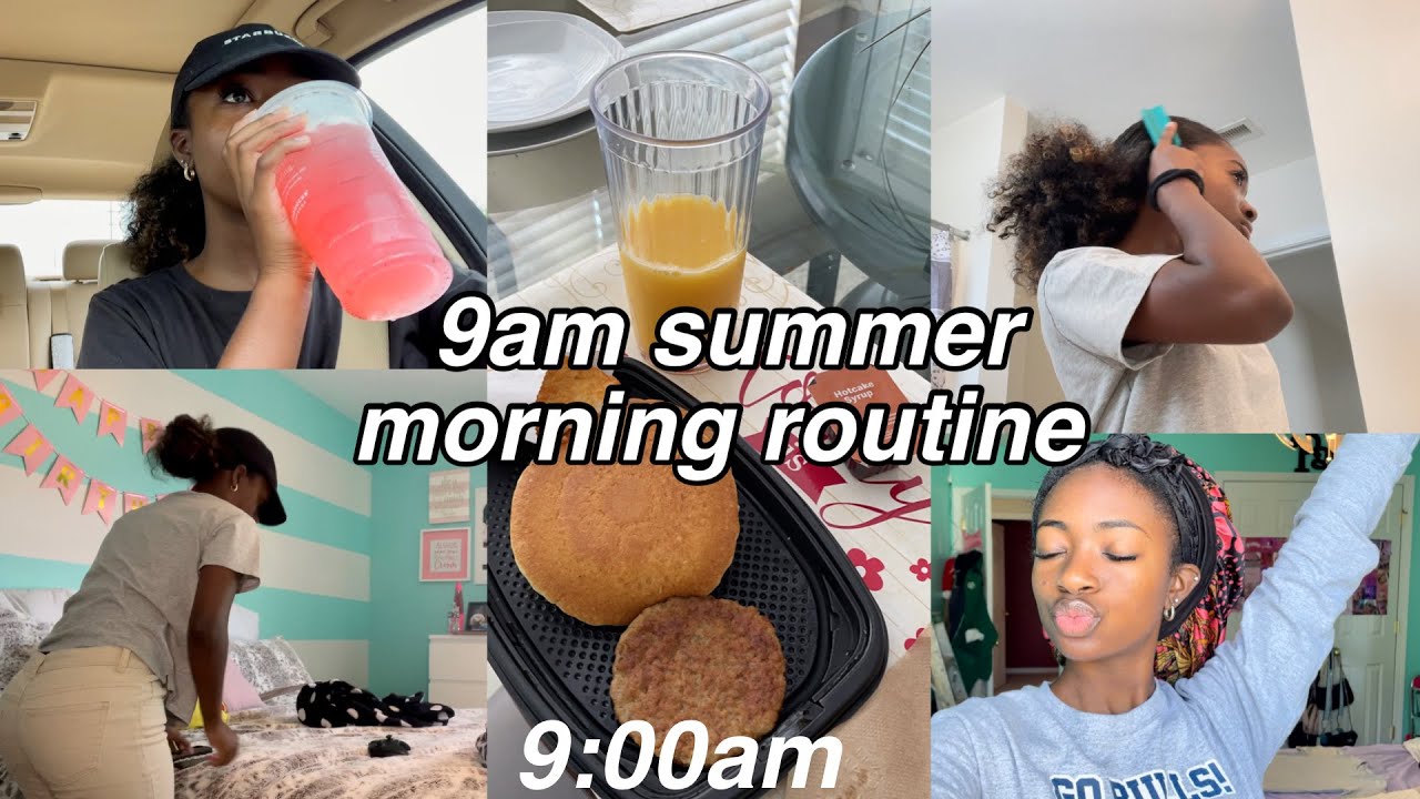 9am summer morning routine - YouTube