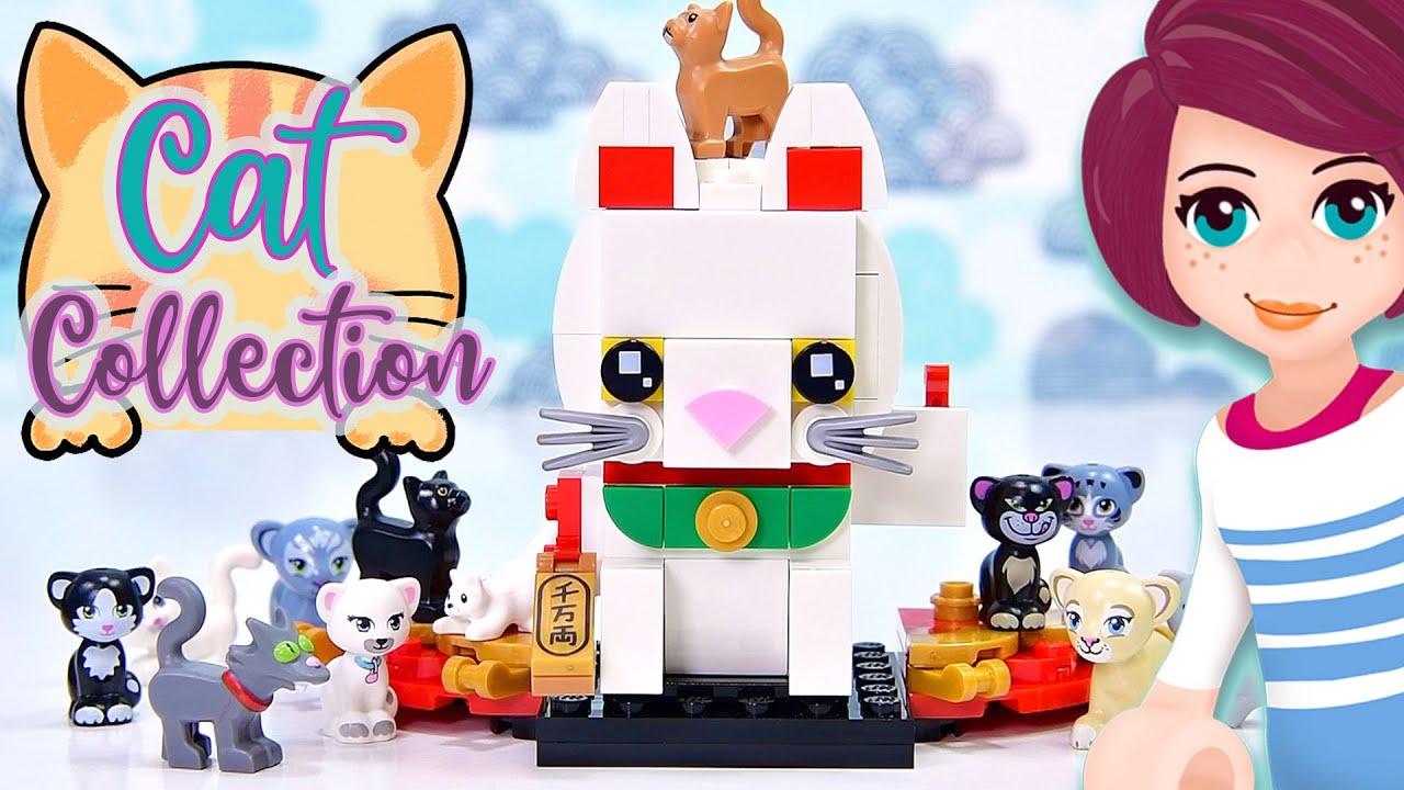 Adding to my lego cat collection - Lucky Cat build & review - YouTube