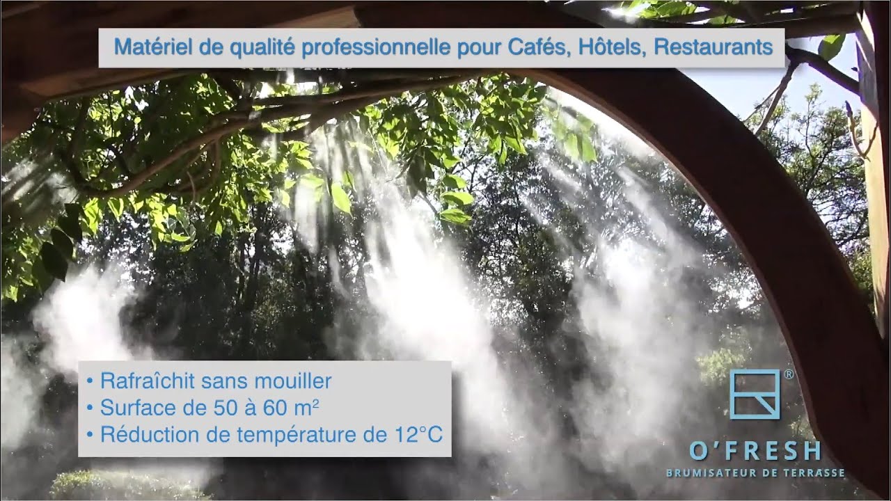 Installation Brumisateur terrasse haute pression O'FRESH professionnel ...