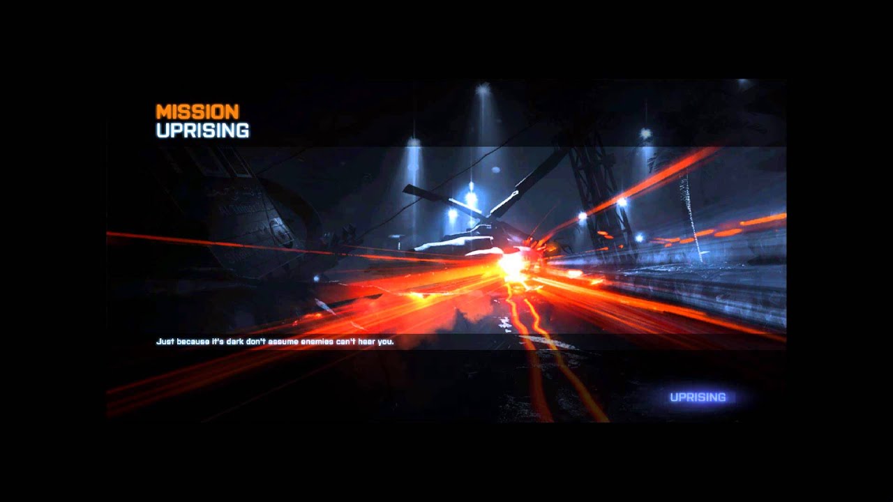 Battlefield 3: Mission Uprising Loading Screen - YouTube