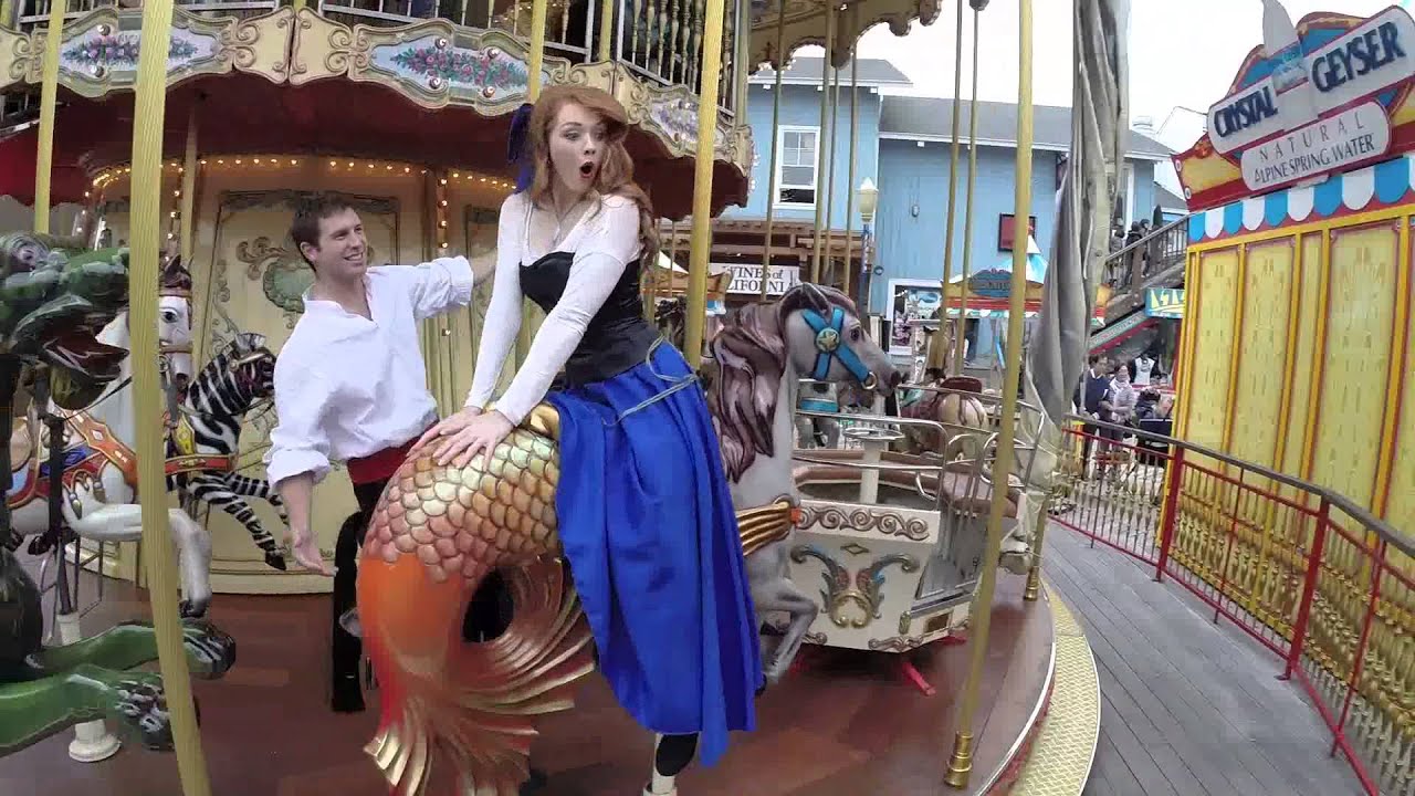 Prince Eric Takes Ariel on a Carousel Ride - YouTube