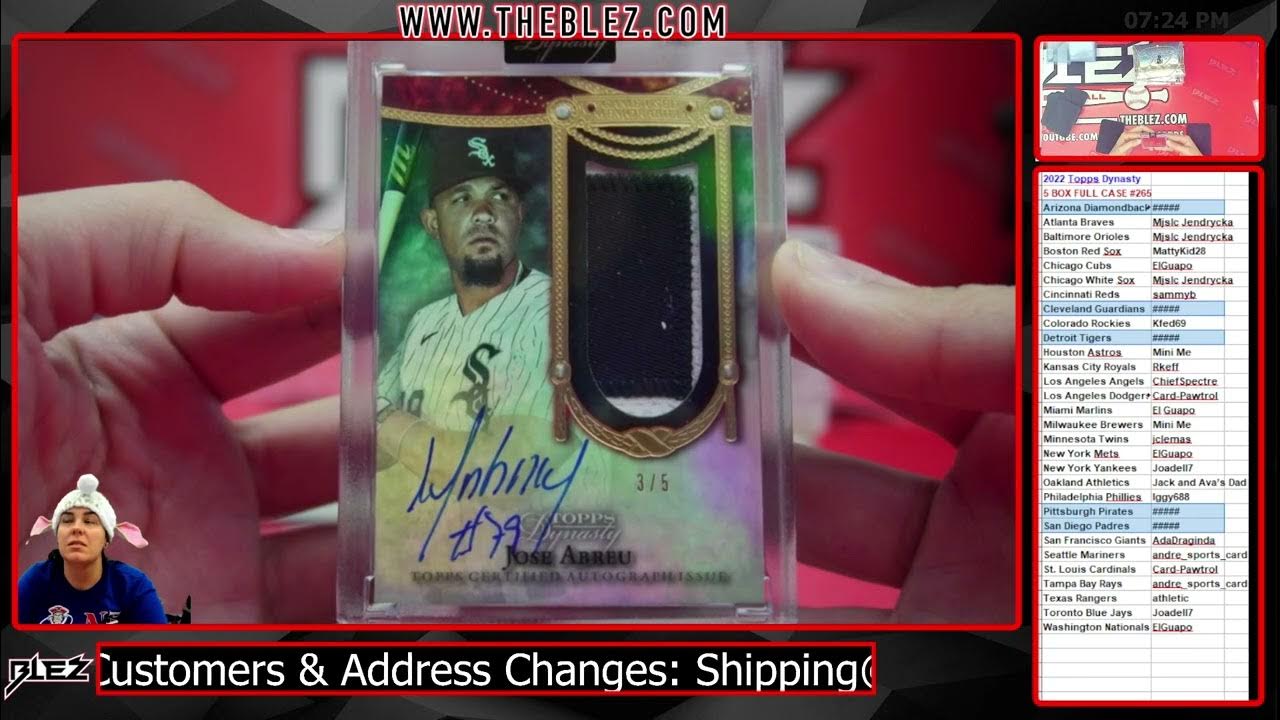 2022 Topps Dynasty 5 Box Full Case Break MLB #265 PICK YOUR TEAM - YouTube