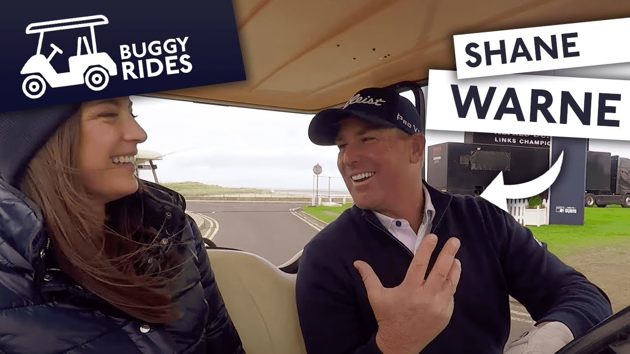 Buggy Rides: Legendary cricketer Shane Warne | 2017 Dunhill Links - YouTube
