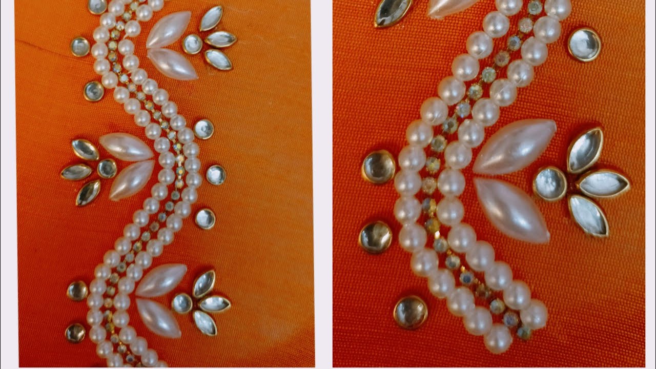 Beautiful beads work design - YouTube