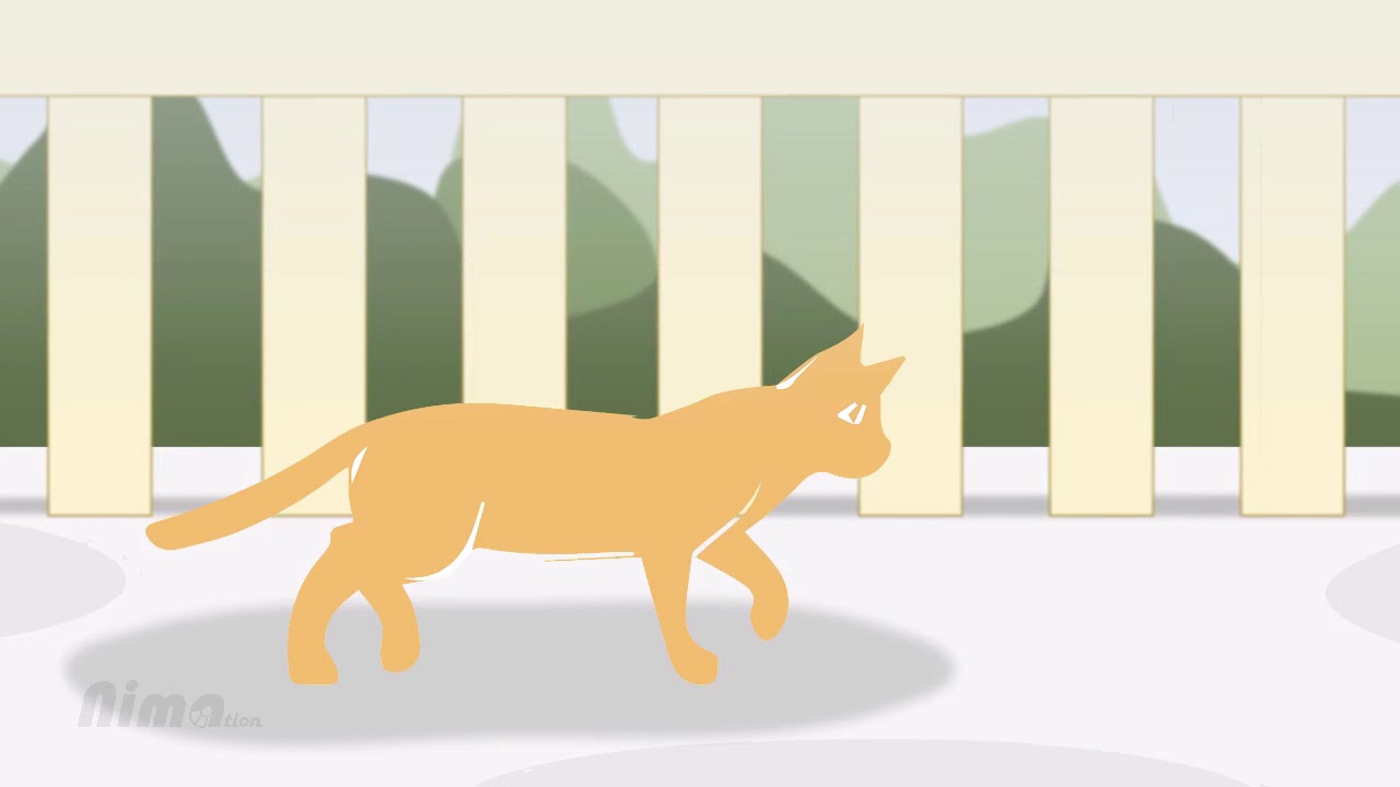 The Walking Cat - 2D Animation - YouTube