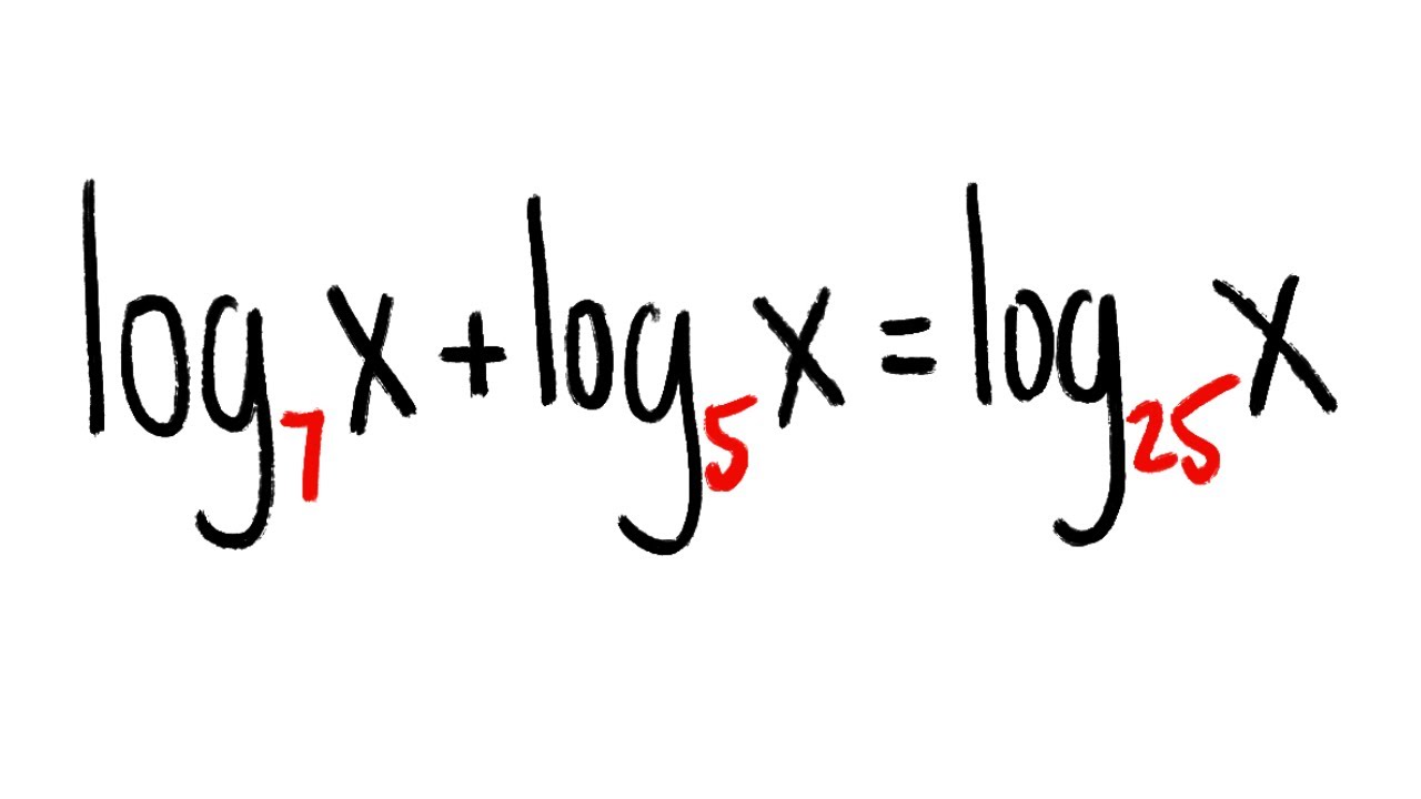 Solving A Logarithmic Equation With Different Bases YouTube