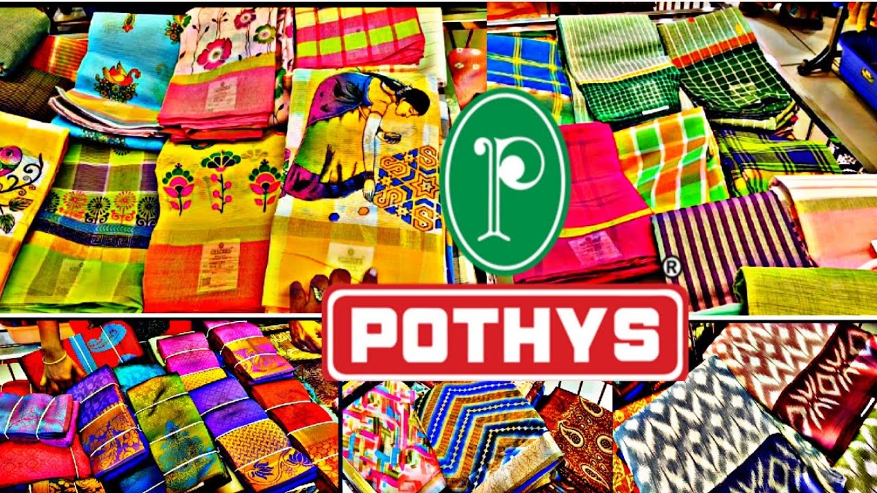 POTHYS 1+1 Combo Offers Pure HANDLOOM Sarees.Pure H.L.Printed.New ...