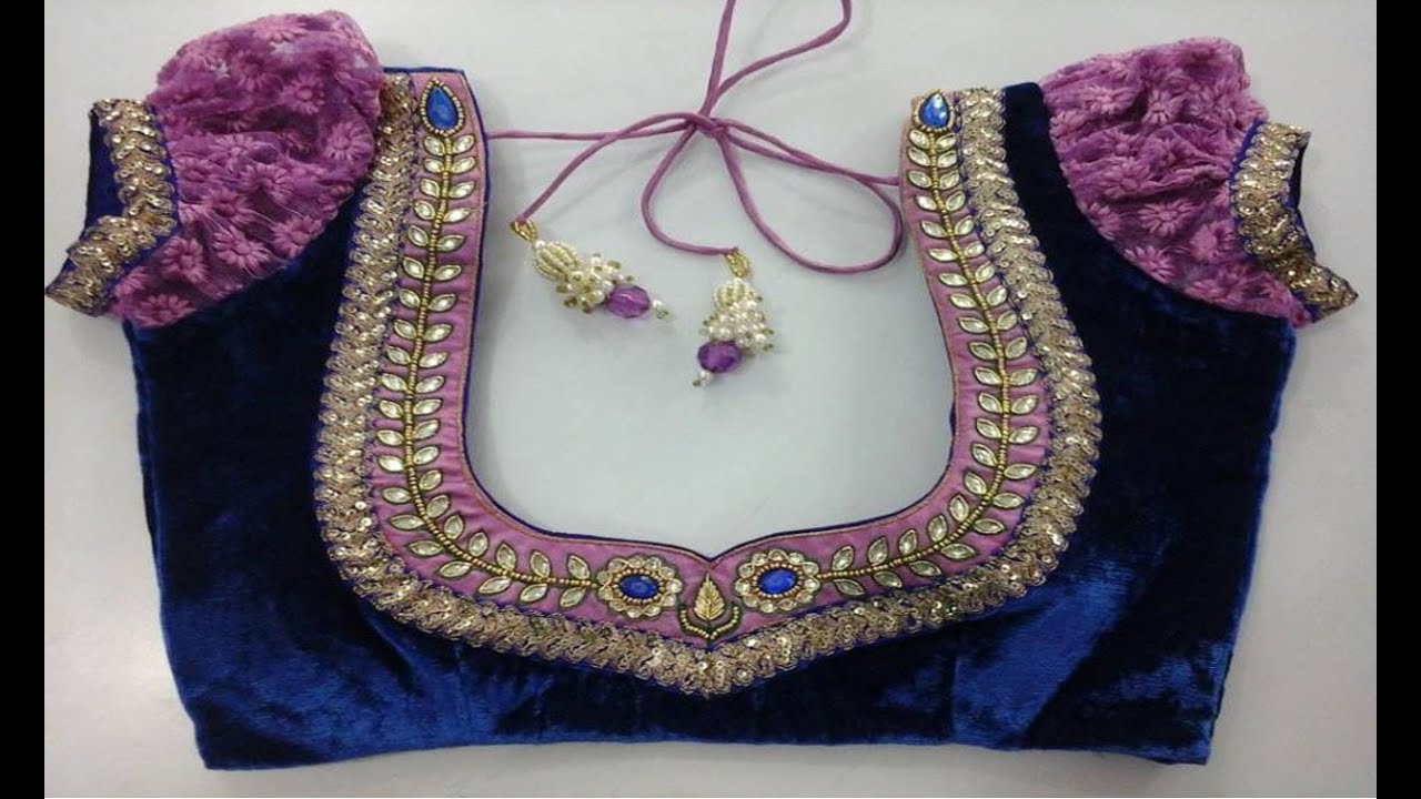 Top 20 Velvet Blouse Designs Patterns - YouTube