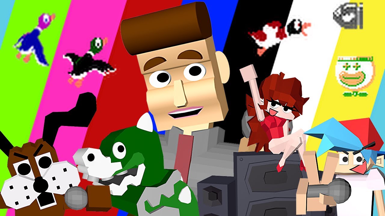 Friday Night Funkin Mario's Madness V2 VS SuitGuy,DuckHunt,Bowser ...