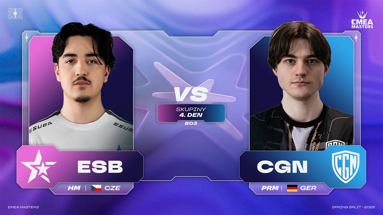 eSuba vs CGN Esports | EMEA Masters Spring 2025 | Group Stage BO3 - YouTube
