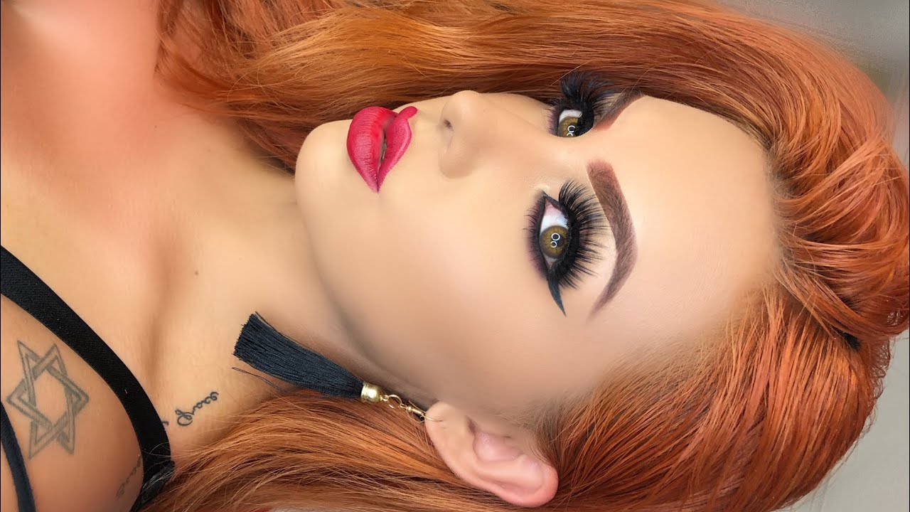 Red Lip Classy Makeup Tutorial - Natural Eyes - Winged Liner - YouTube