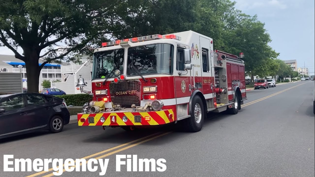 Ocean City Fire Department | Paramedic Engine 4 Response | Emergency ...