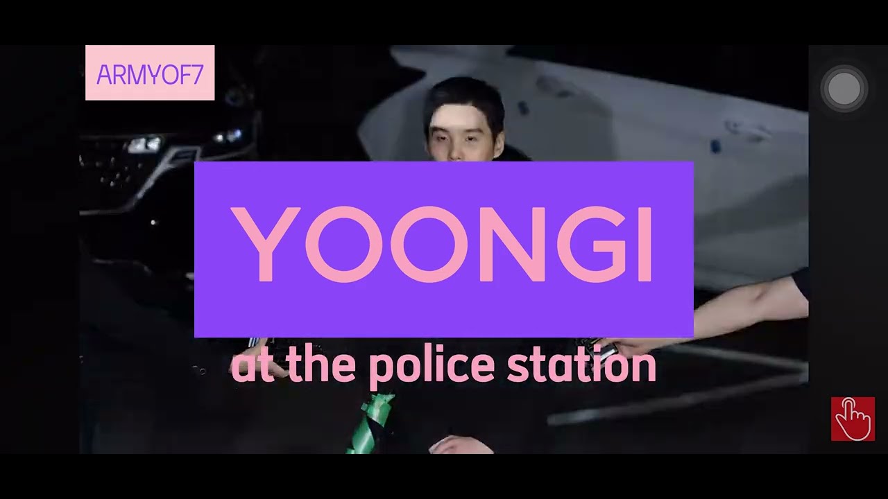 BTS SUGA ATTENDED A POLICE INVESTIGATION - YouTube