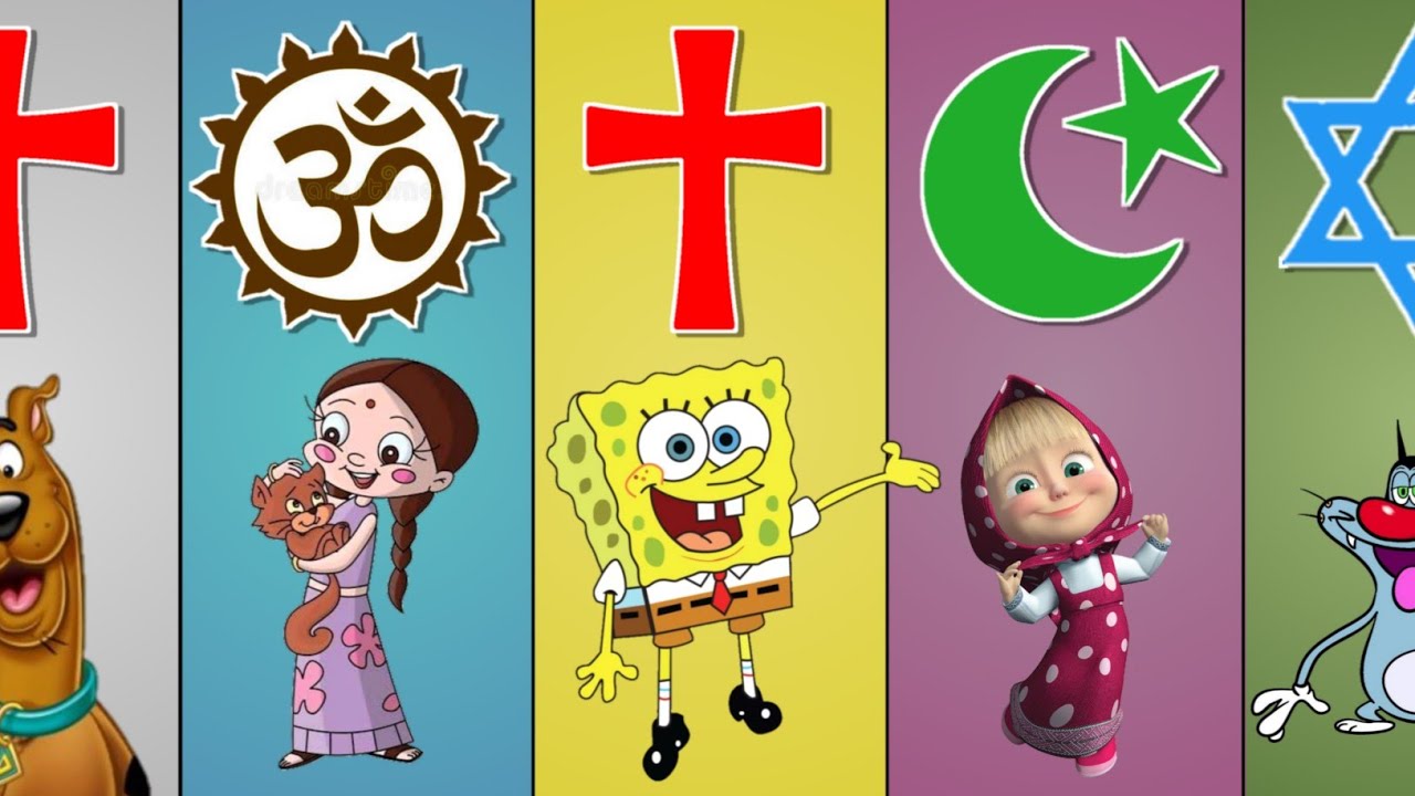 Popular cartoons and their religion belief - YouTube