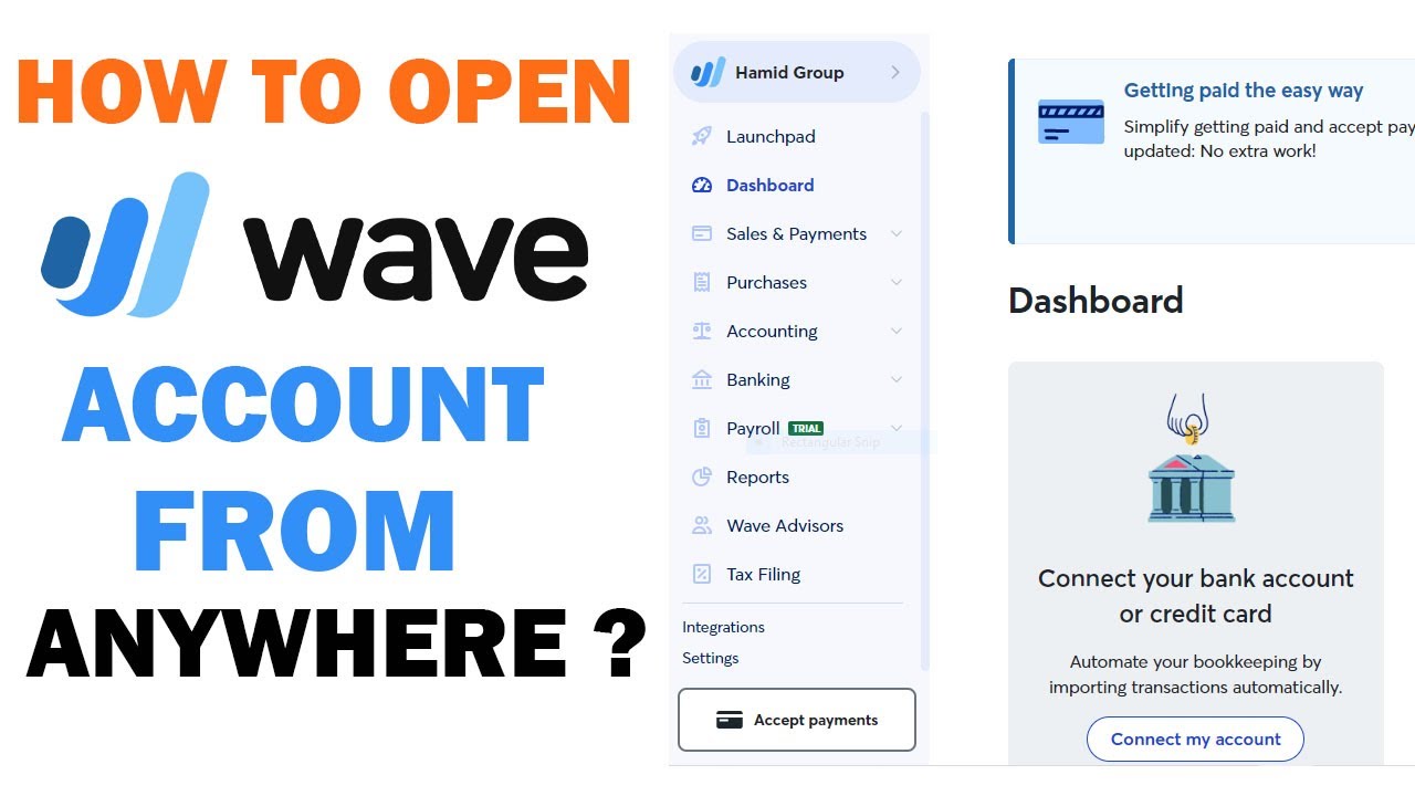 How To Create Wave Account On USA | CANADA | Wave Accounting Software ...