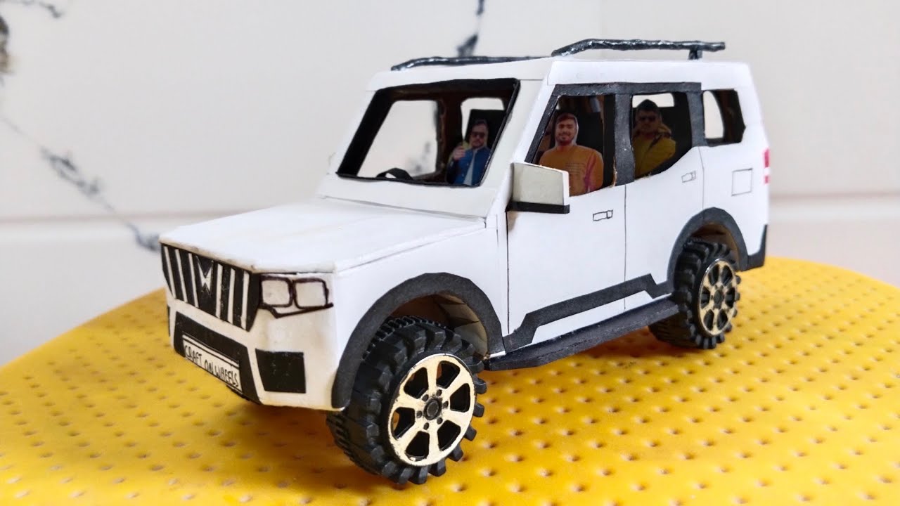 Mahindra New Scorpio-N Handmade Diy Craft Model | Craft On Wheels - YouTube