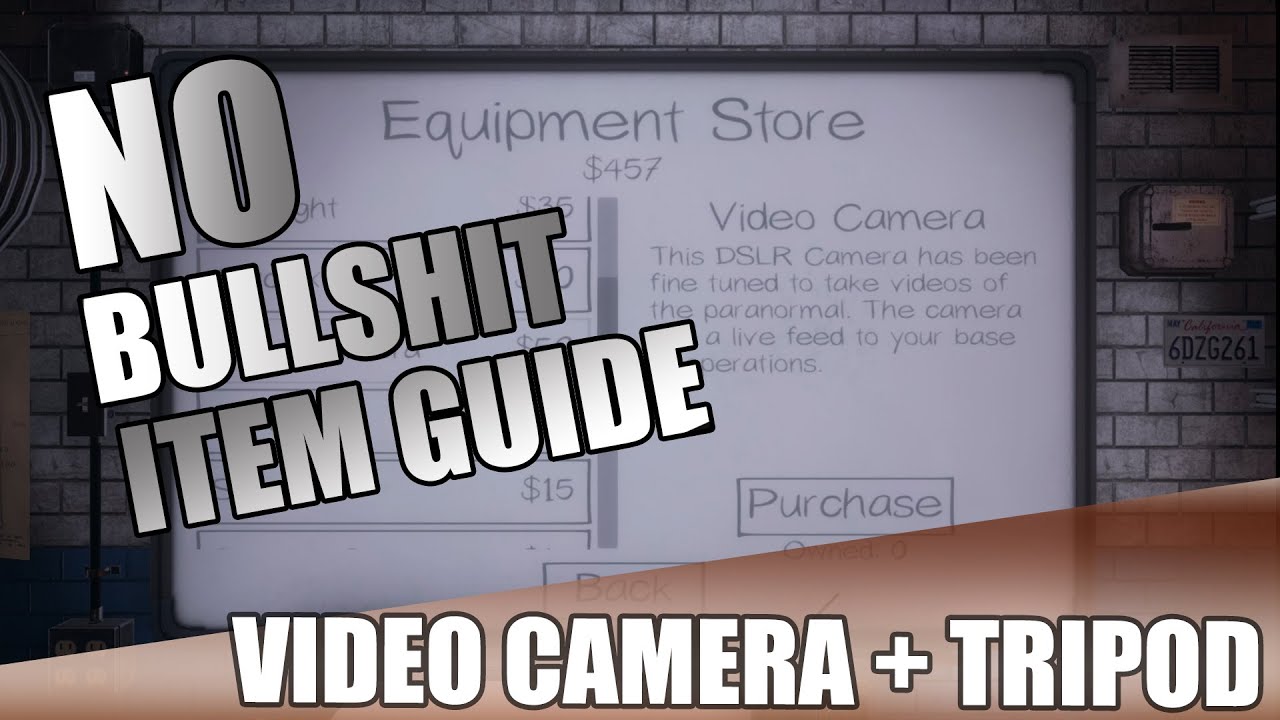 Phasmophobia | Video Camera + Tripod | No Bull**** Item Guide - YouTube