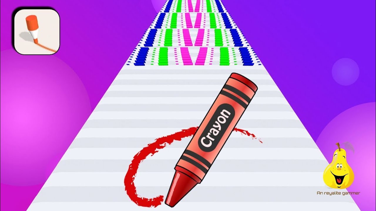 Crayon Rush 3D TOP FREE GAME !Relaxing Gameplay ios,Android Update Max ...