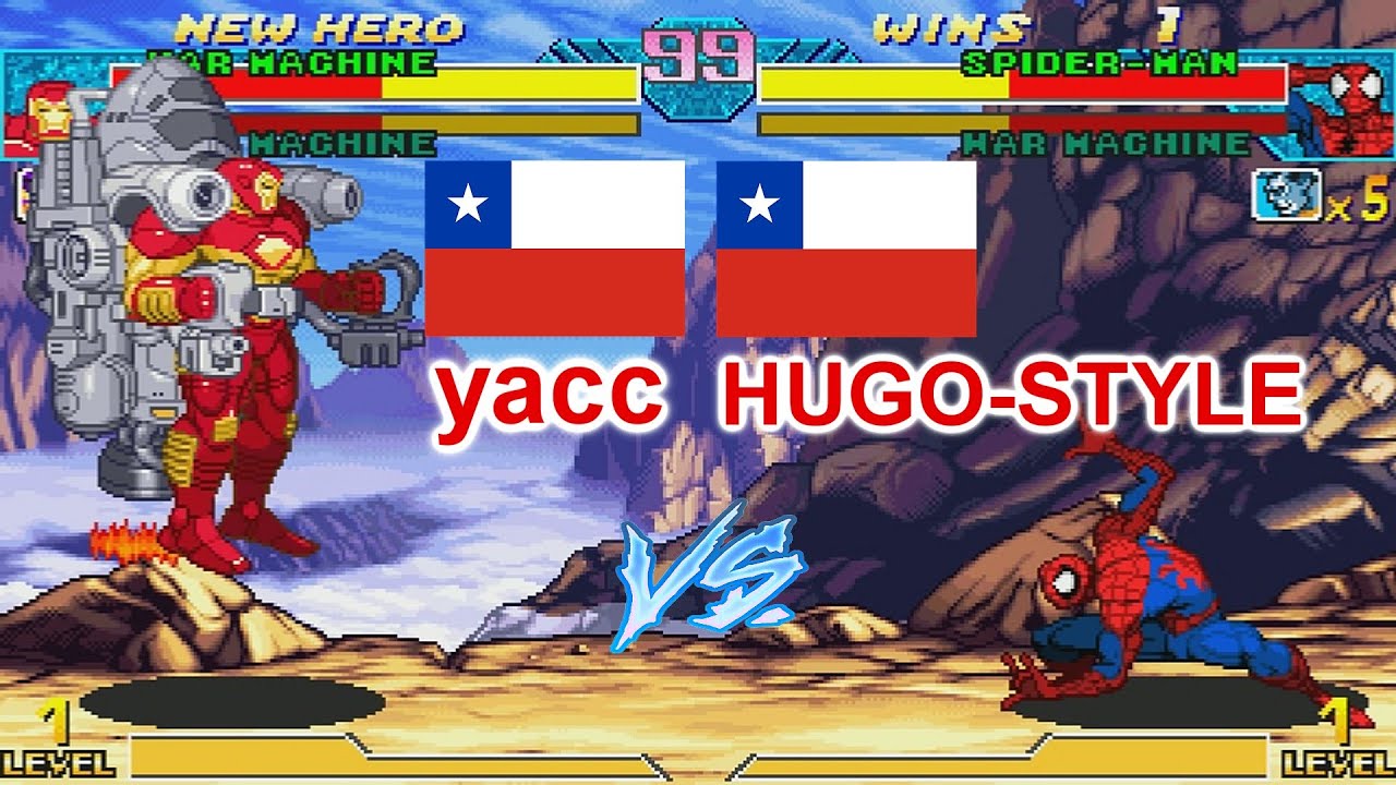 Marvel vs Capcom - yacc vs HUGO-STYLE - YouTube
