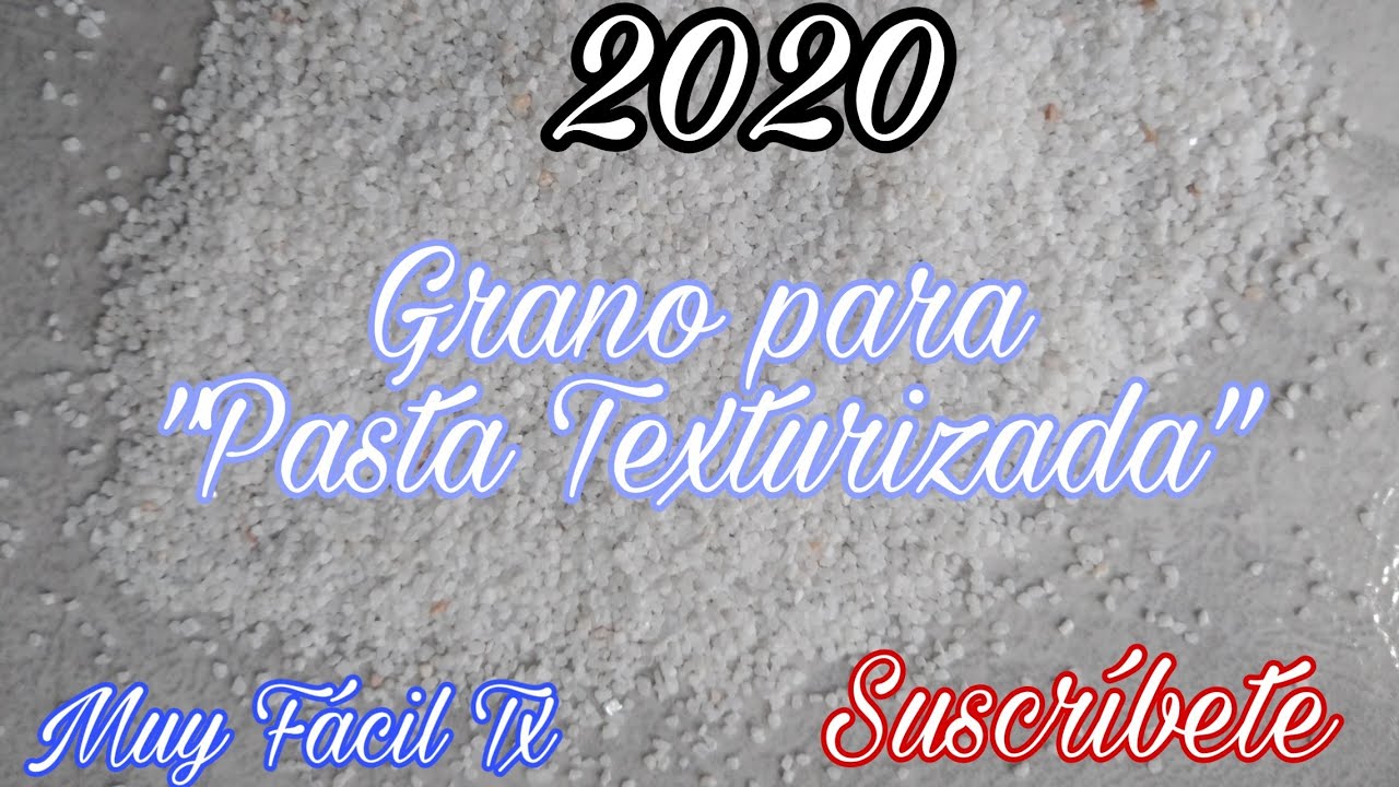 Pasta Texturizada (Explicación del grano ) - YouTube