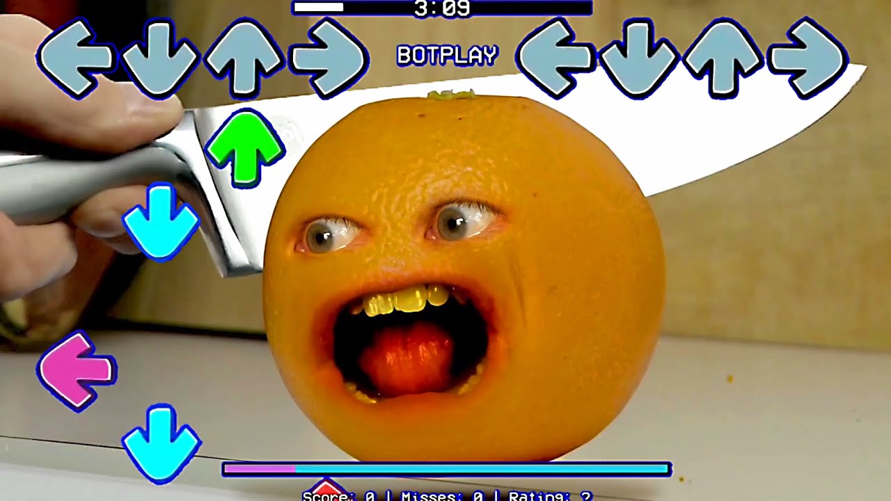 Friday Night Funkin' VS Annoying Orange IN REAL LIFE | FNF MEME - YouTube