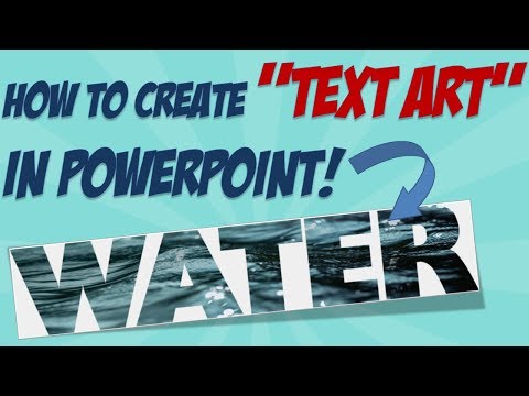 PowerPoint "Text Art" Effect - YouTube
