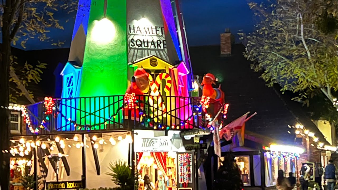 CHRISTMAS TOWN/VILLAGE-BEAUTIFUL SOLVANG-CALIFORNIA CHRISTMAS VACAY ...