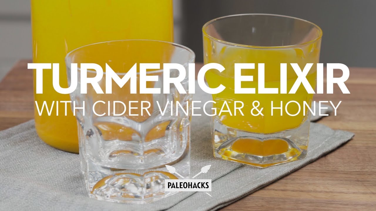 Turmeric Elixir with Cider Vinegar & Honey - YouTube