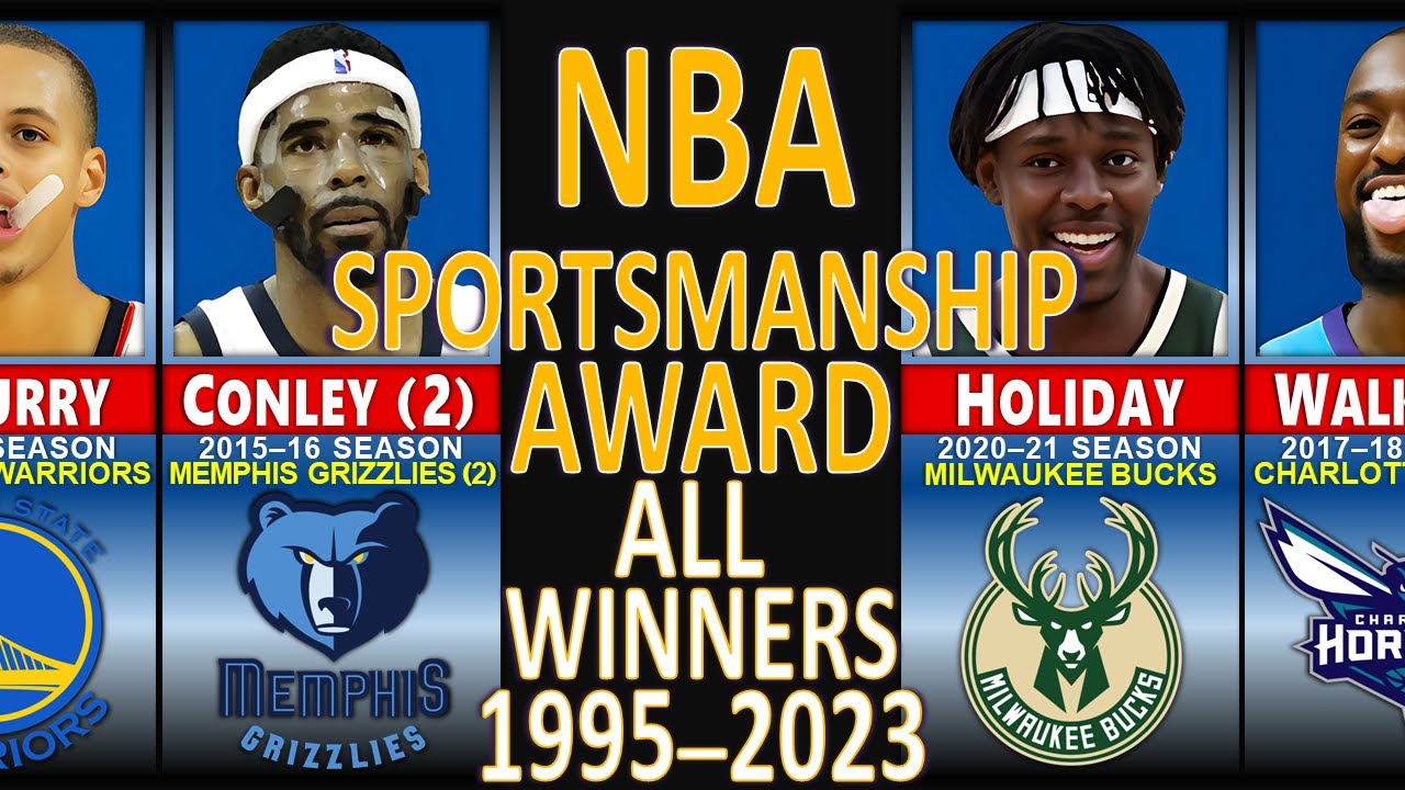 Timeline: NBA Sportsmanship Award 1995–2023 - YouTube
