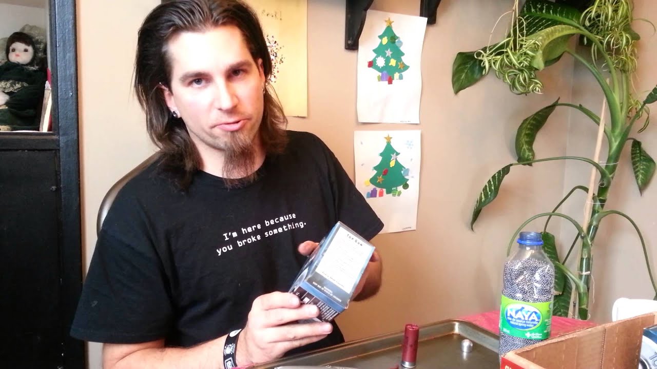 DIY home made 12 gauge slug loading - YouTube