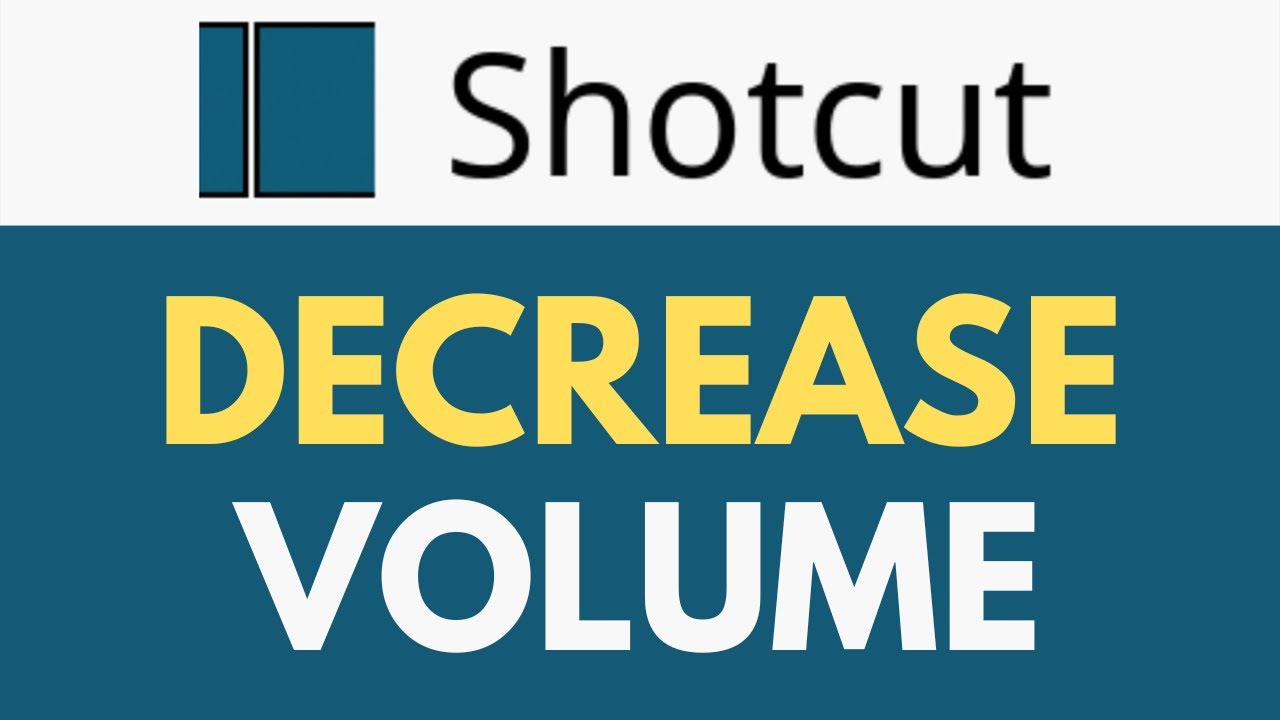 How To Decrease Volume In Shotcut Lower Audio Gain Shotcut Tutorial 6170