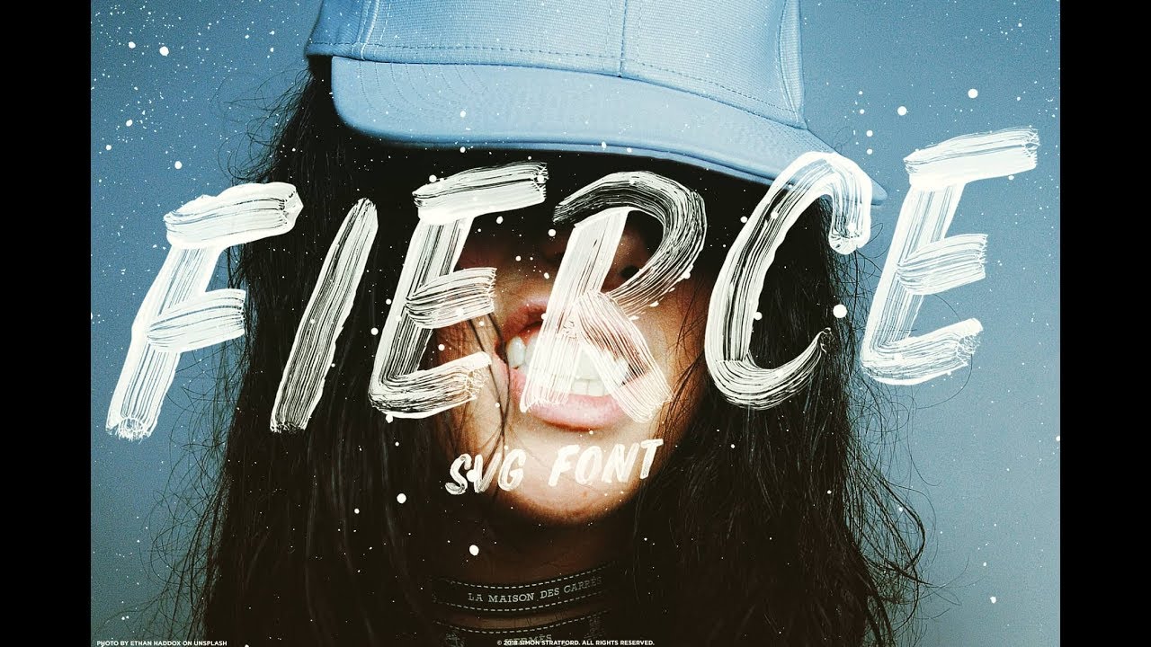 Fierce font SVG brush display type - YouTube