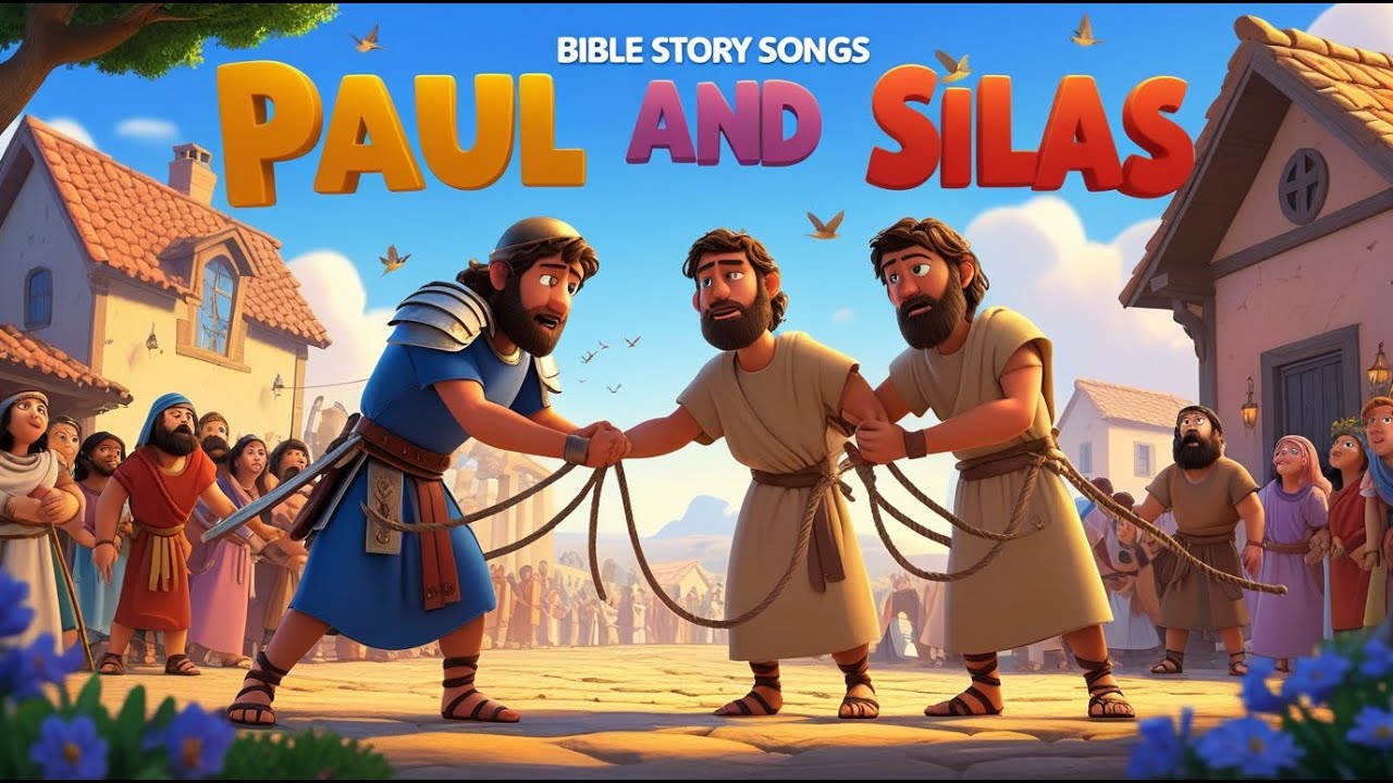 Children’s Worship Music Paul and Silas & More | Lyrics | 20-Minute | Kids Bible Song | Animated ...